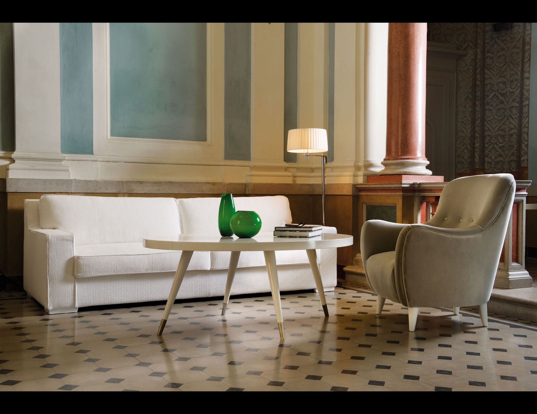 Andrea Coffee Ivory Wood Coffee Table | Nella Vetrina