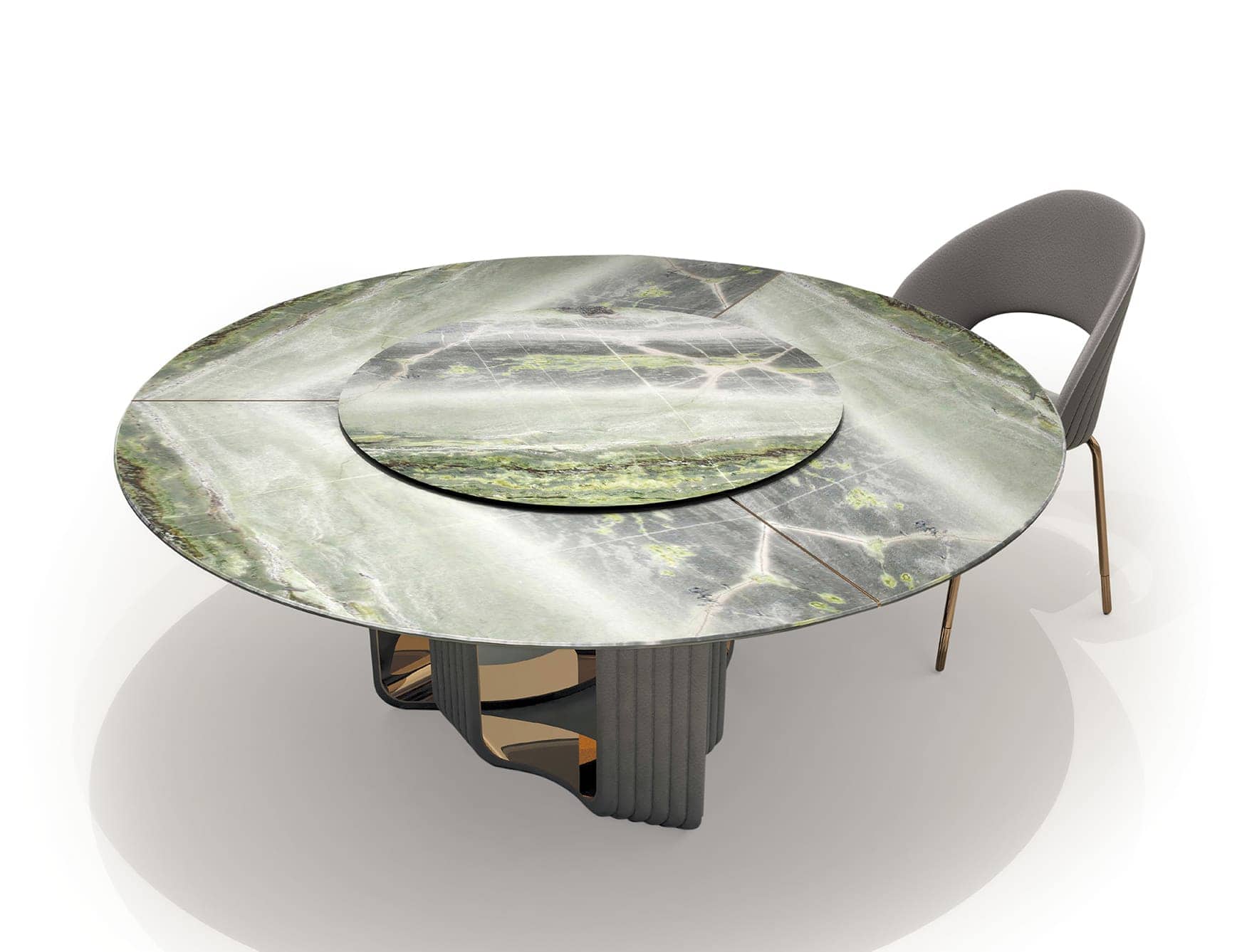 Kylo Irish Green Marble Dining Table | Nella Vetrina