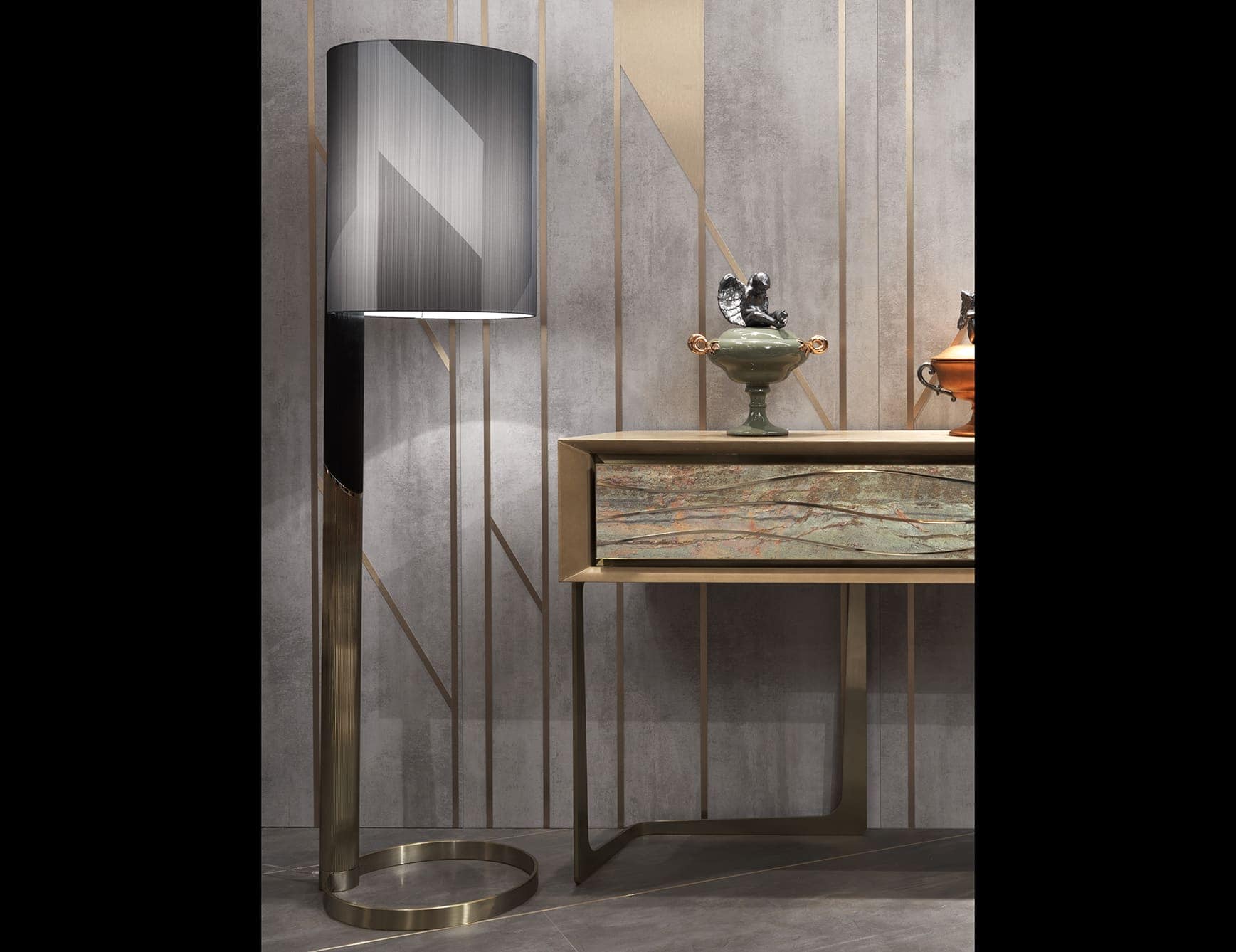 Stilo Black Metal Floor Lamp | Nella Vetrina