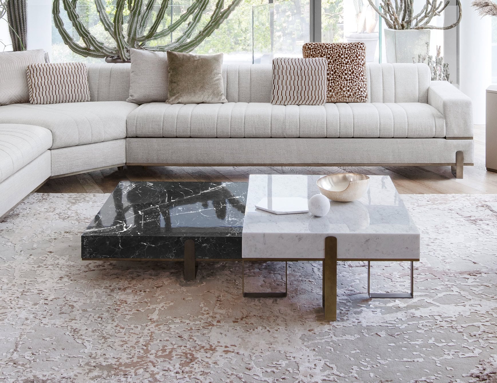 Grand Bianco Carrara Marble Coffee Table | Atmosphera | Nella Vetrina