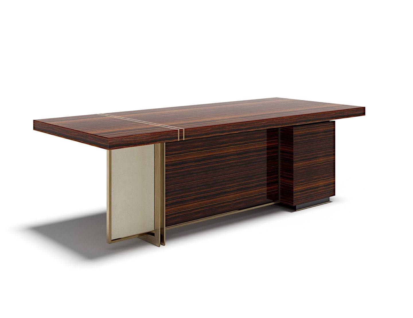 Mondrian Bureau Desk in Eucalyptus Wood | Nella Vetrina