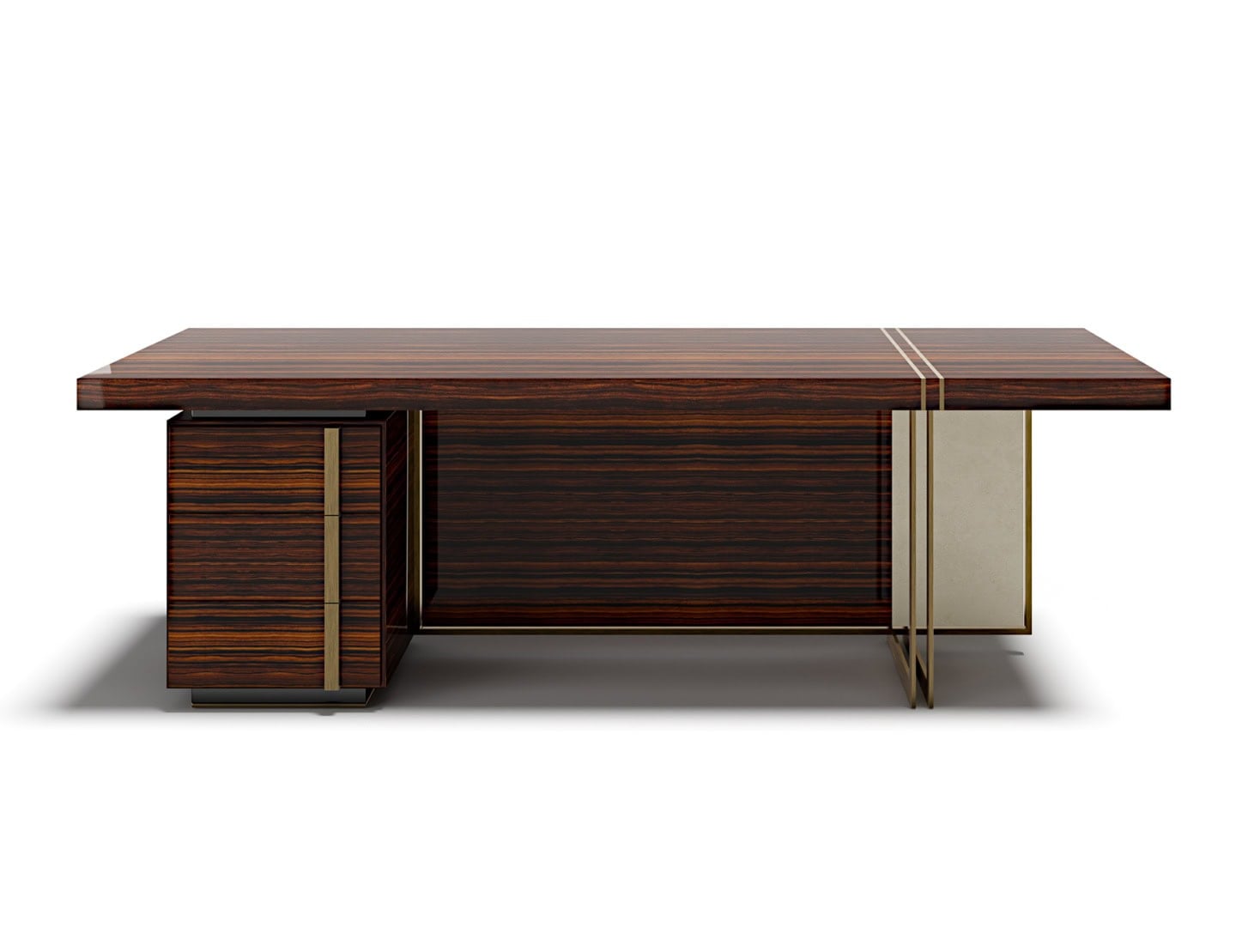 Mondrian Bureau Desk in Eucalyptus Wood | Nella Vetrina