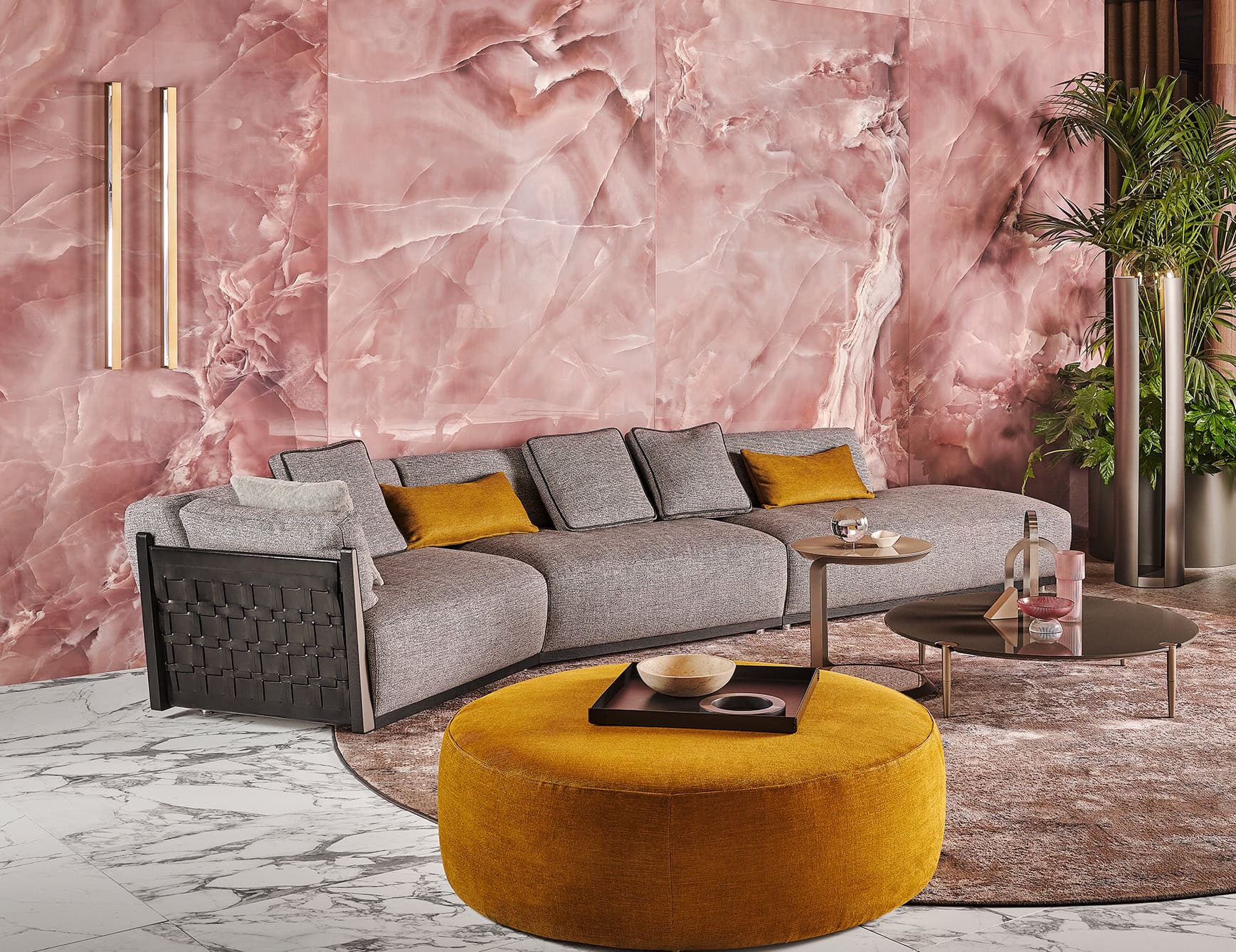 Net Sectional in Eucalyptus Wood | Turri | Nella Vetrina