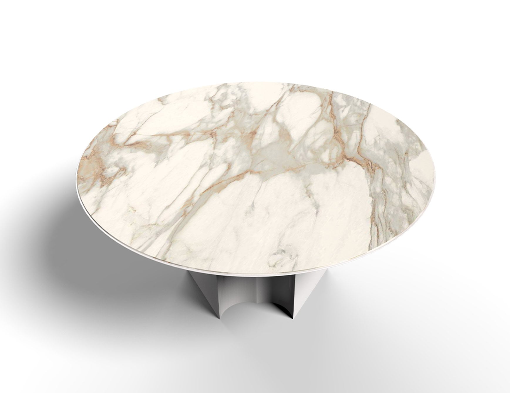 Gossip Round Dining Table in Calacatta Marble | Costantini | Nella Vetrina