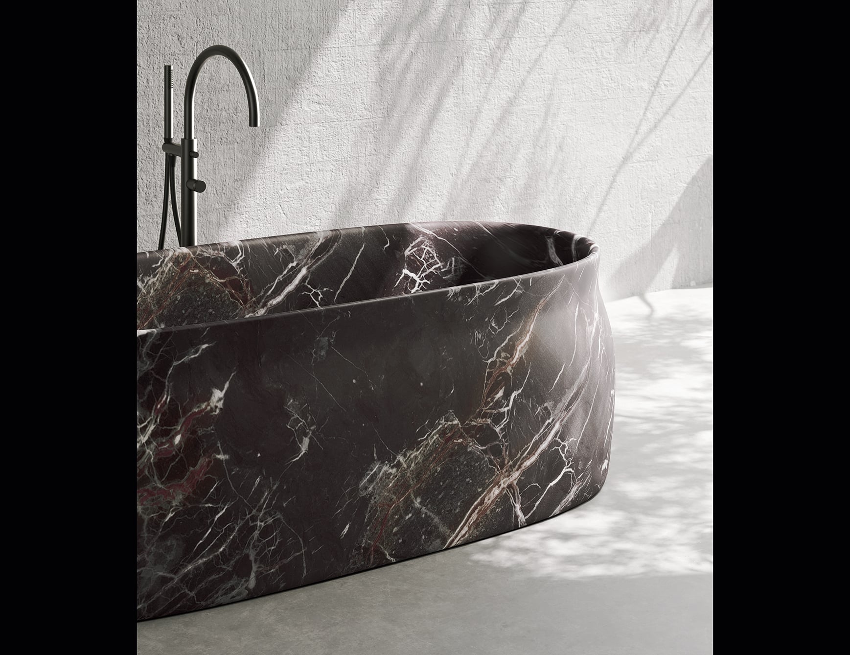 Cava Bathtub in Rosso levanto Marble | Nella Vetrina