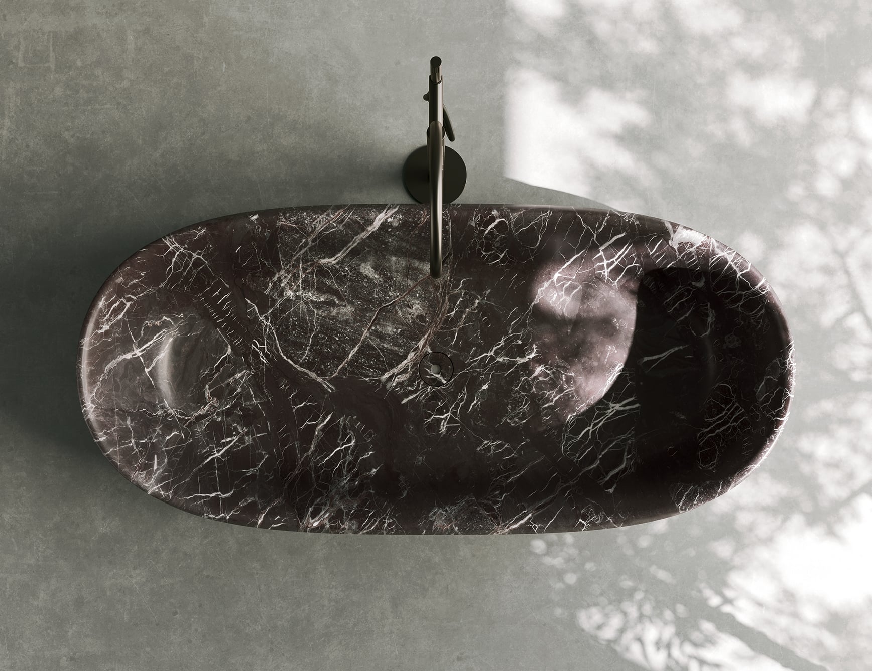Cava Bathtub in Rosso levanto Marble | Nella Vetrina